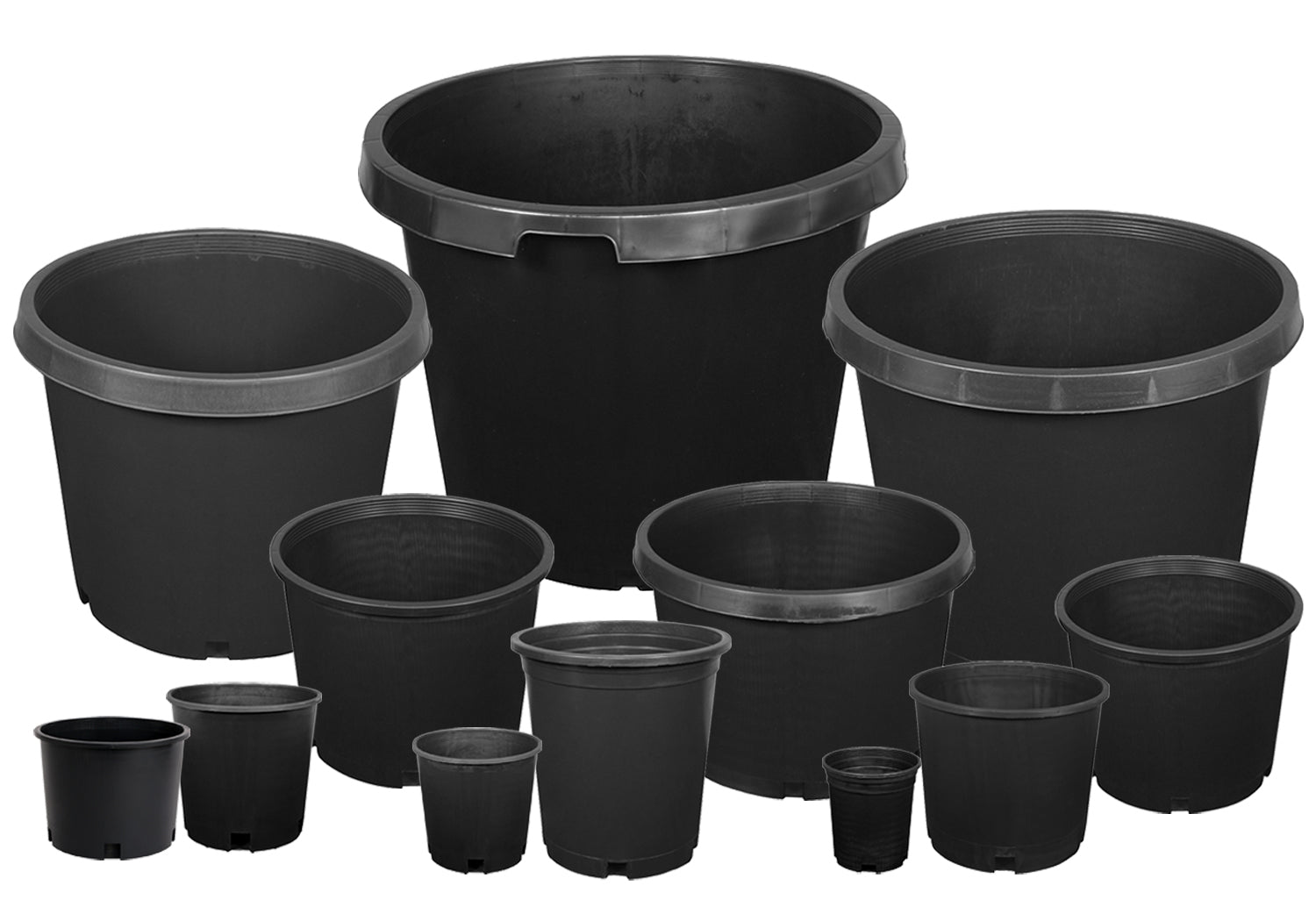 Gro Pro Premium Nursery Pots Squat | GrowDaddy